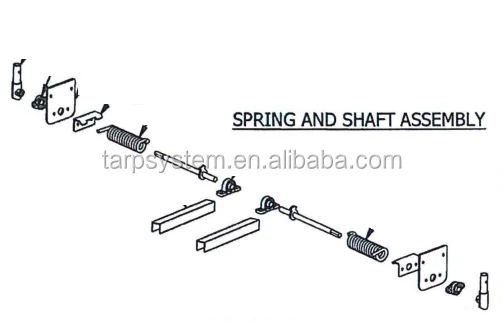 Dump Trailer Tarp System Underbody 10 Spring Passenger Side Driver Side Assembly| Alibaba.com