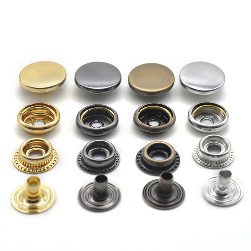 Custom Logo Snap Botones Stud Brass Fastener Botton Jacket Button Alloy ...