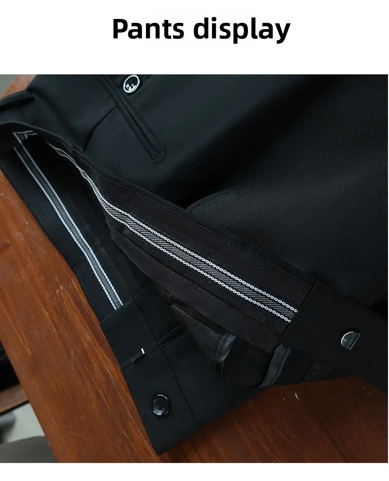 High Quality Men's British Style Groom Suit Set Casual Slim Fit ...