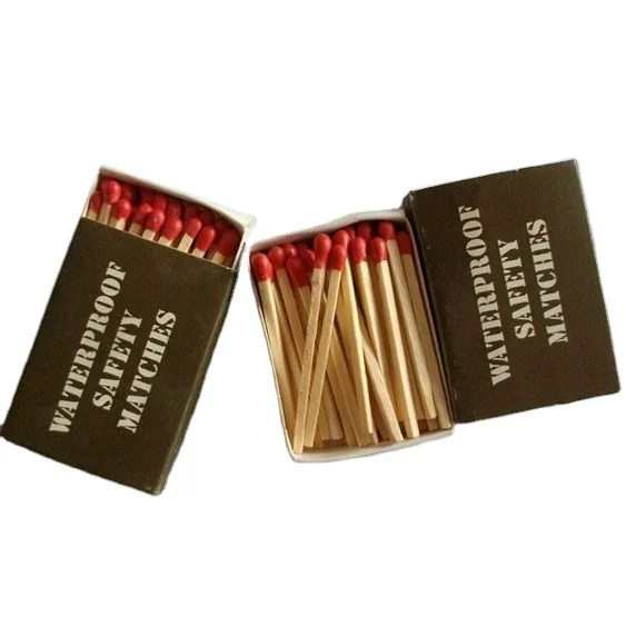 Customized Waterproof Wooden Match Stick Colorful Black & Pink Match ...
