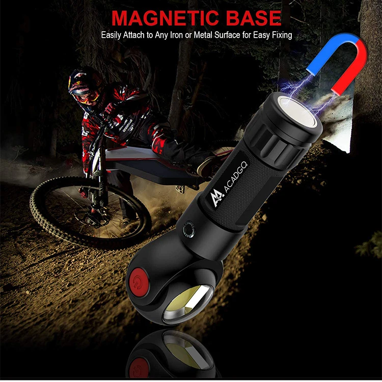 7 Lighting Modes 360 Degree Rotate Magnetic Base Portable LED ...