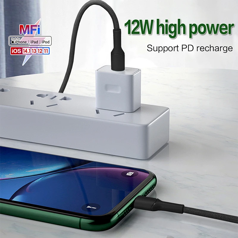 Popular Mfi Ios Cables For Apple Odm Oem Mfi Certified Cable Usb For ...