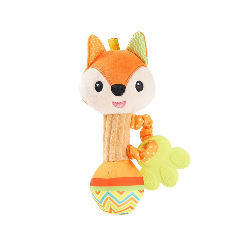 Gum Hand Holding Stick Plush Doll Baby Toy - Buy Animal Rattles Shaker ...