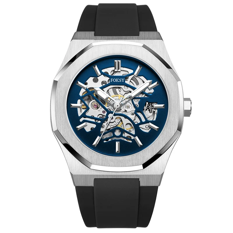 Foksy Manufacturers Private Label Custom Dial Automatic Skeleton ...