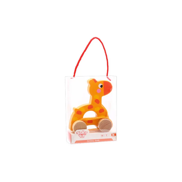 Zoo Animals Pull String Wooden Toy Pull Along Giraffe - Buy Wooden Toys ...