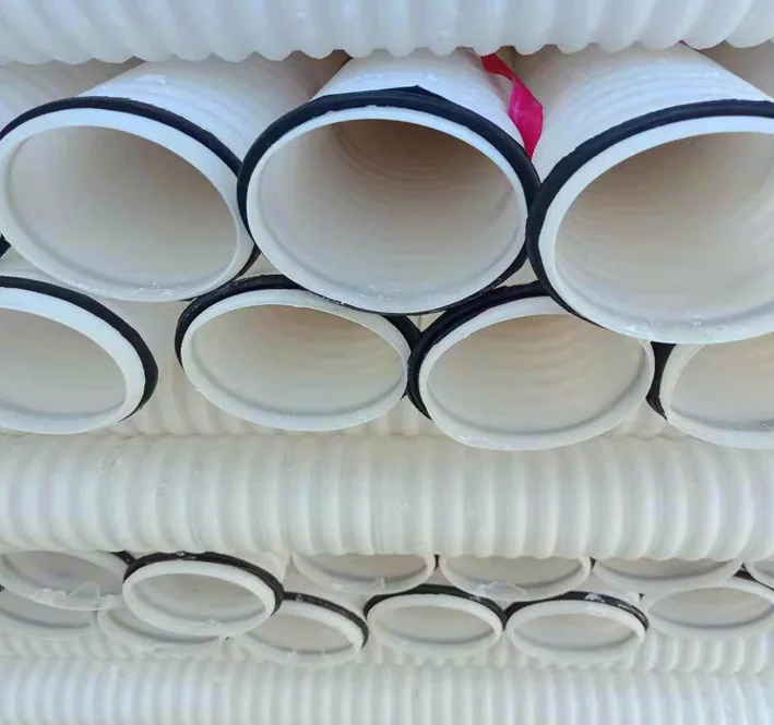 Hdpe Double Wall Plastic Corrugated Drainage Pipe For Slove Yard ...