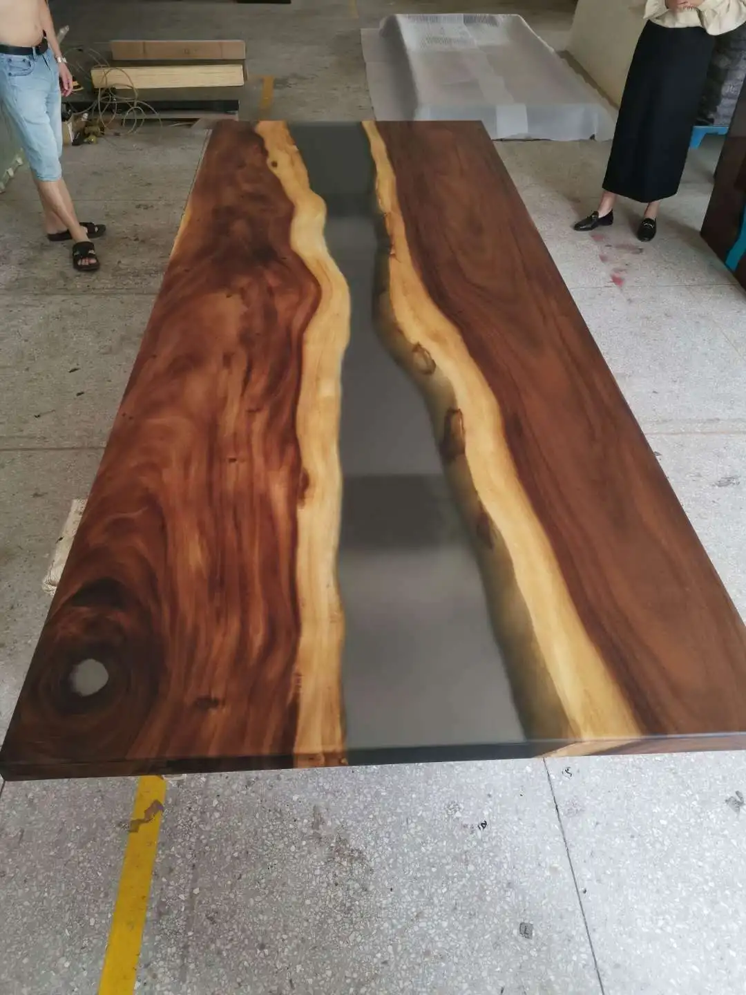 Wooden Slab Table Top River Dining Table Solid Wood Epoxy