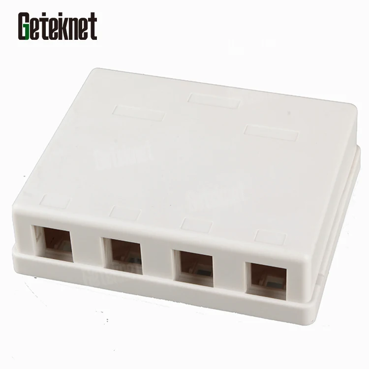 Rj45 Surface Mount Box Utp Connection Box 4port Unshielded Ap Keystone ...