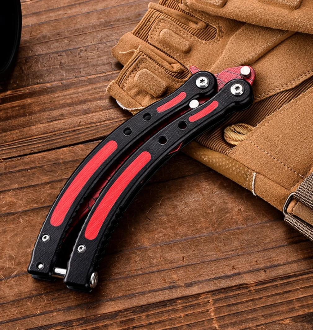 Balisong Butterfly Training Knife Trainer Practice 3d Pattern Outdoor ...
