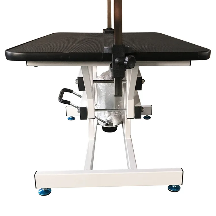 Adjustable Hydraulic Dog Grooming Table with Wheels - Pet Table