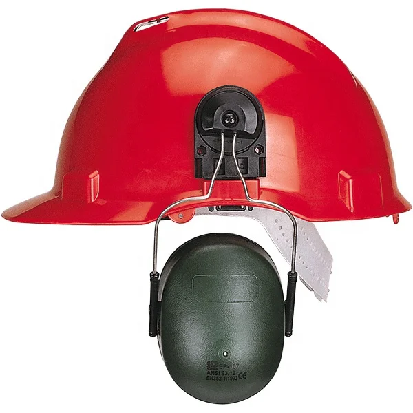 Taiwan Industrial Worker Safety Helmet Earmuff Combo Head Hearing ...