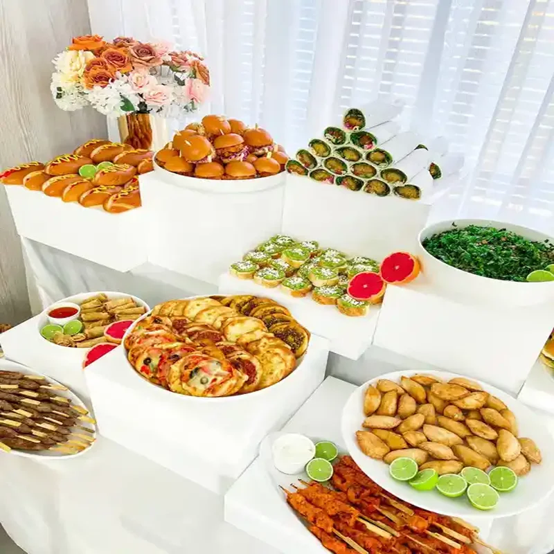 Custom Acrylic Food Display Stand Dessert Display Risers Buffet Cube ...