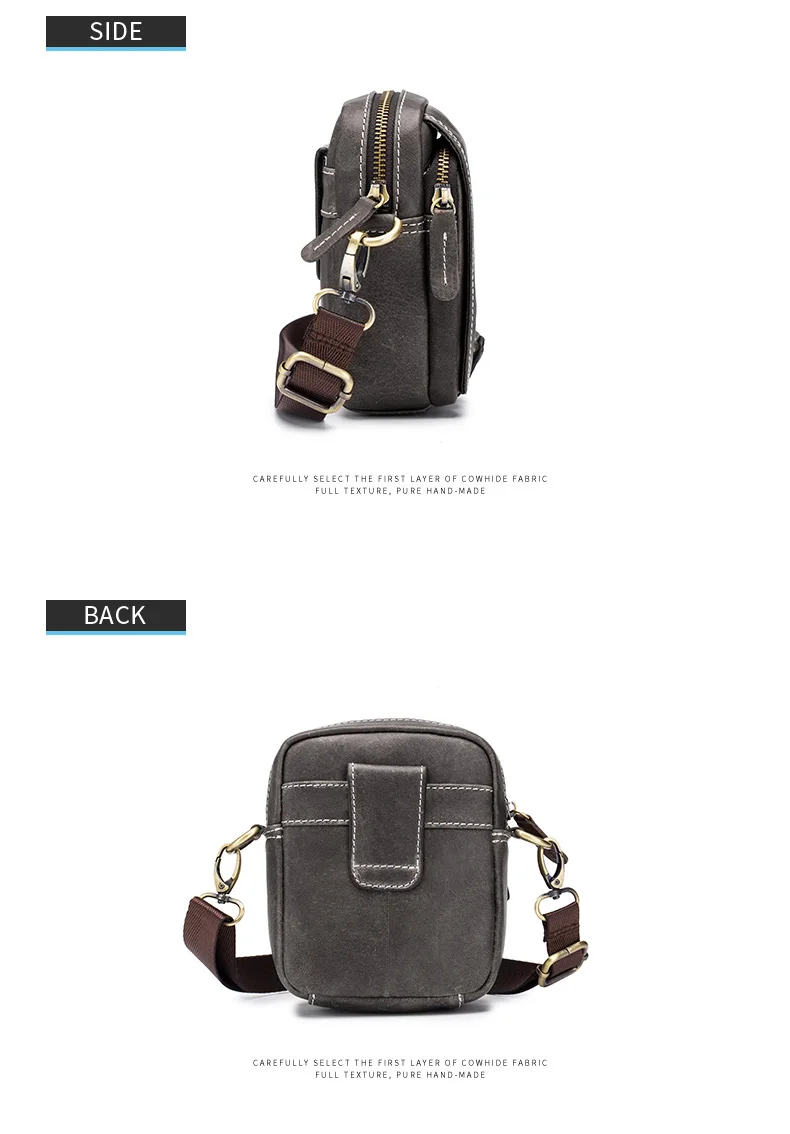 BULLCAPTAIN Genuine Leather Shoulder Men Bag - Stylish & Durable