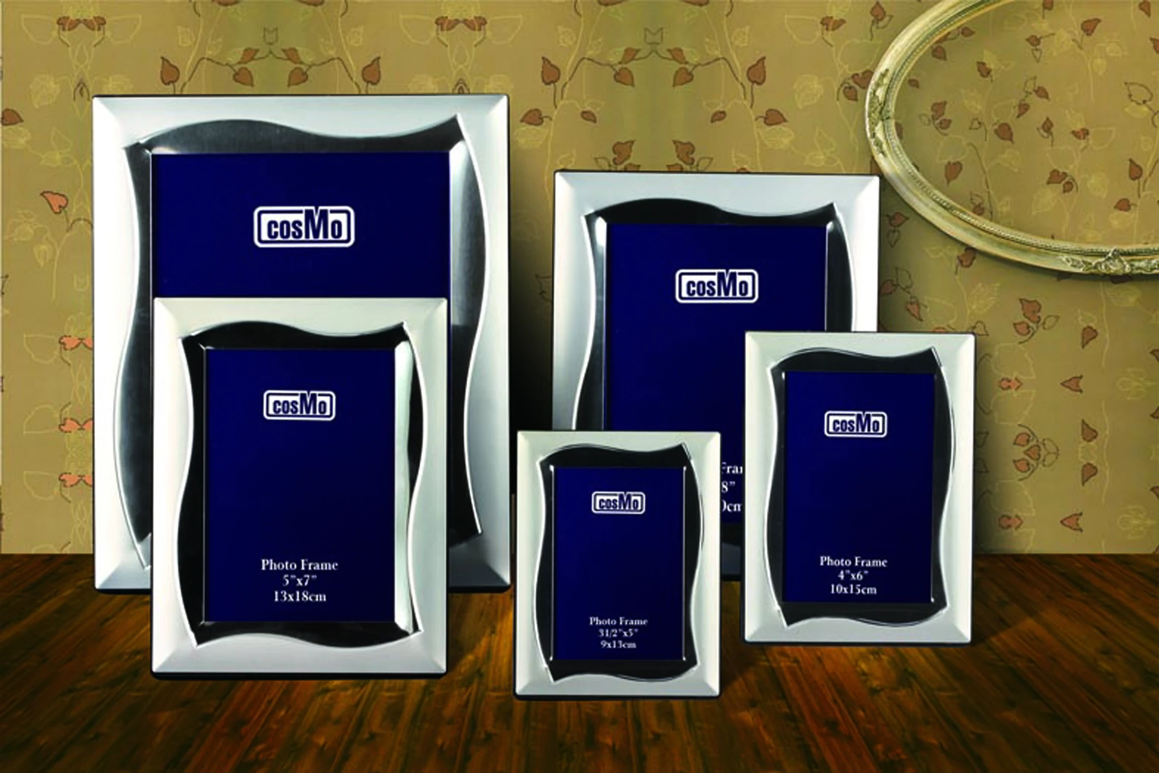 Assorted Designs Silver Plated Metal Mini Photo Frame