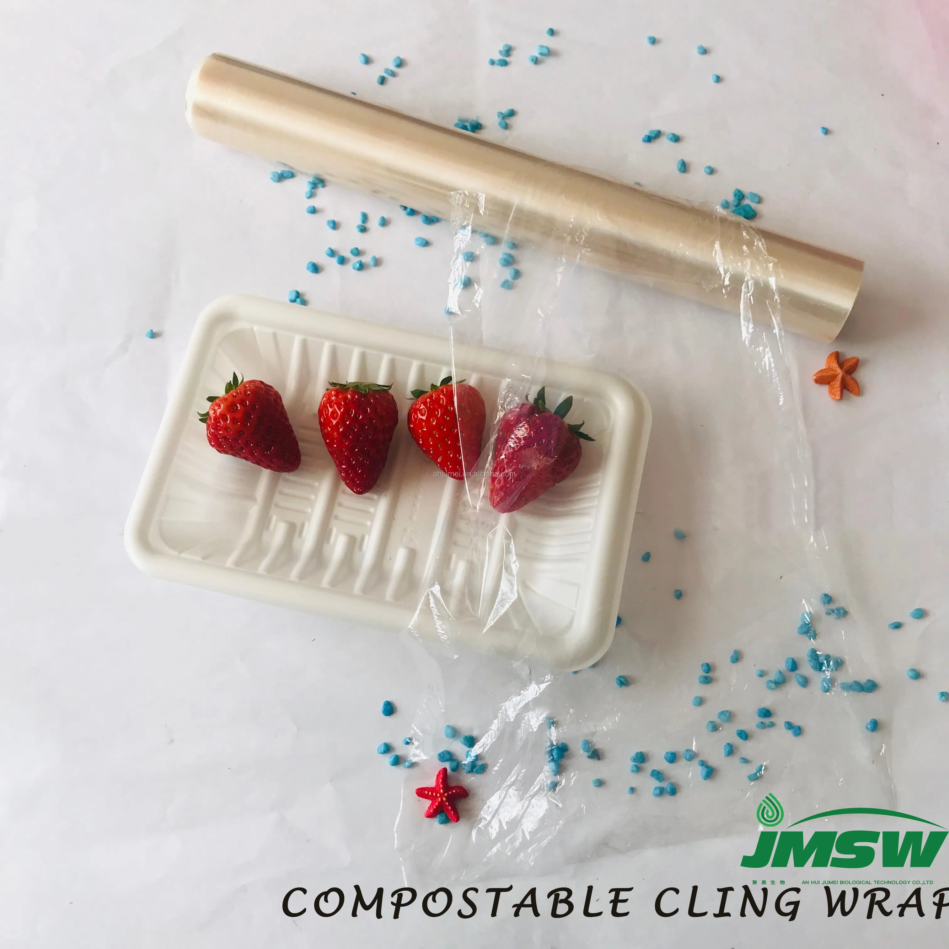 2024 Great Quality Pla Film Food Contact Safe Home Compostable Cling Wrap - Buy Compostable ...