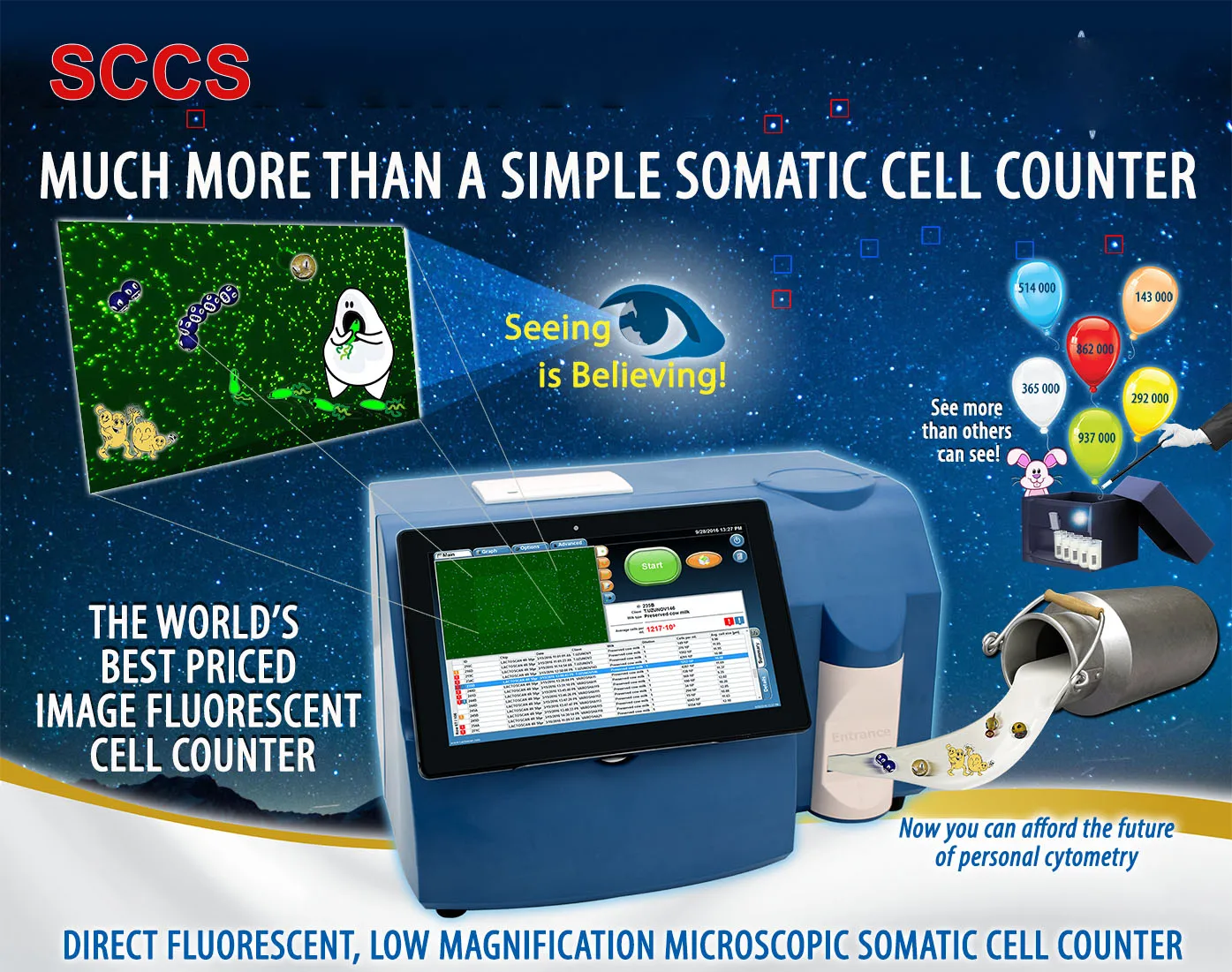 Hiyi Lactoscan Milk Testing Machine Analyzer Somatic Cell Counter - Buy ...