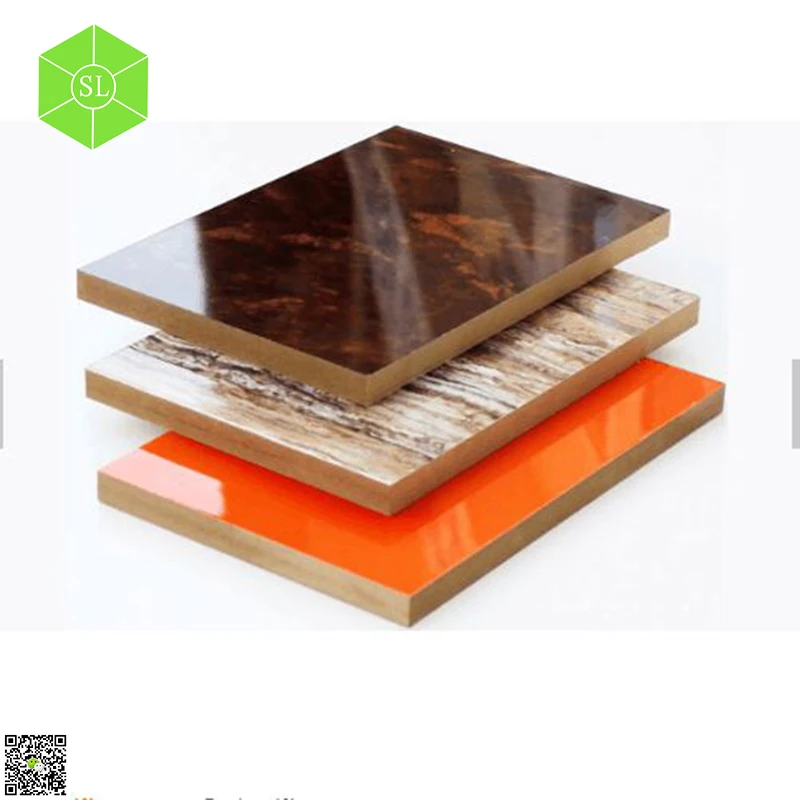 High Gloss Laminate UV MDF Sheet - 200 Colors & E1 Standards