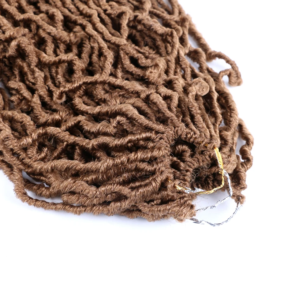 Wholesale 18 Inch Nu Locs Crochet Braids Hair Synthetic Ombre Braiding ...