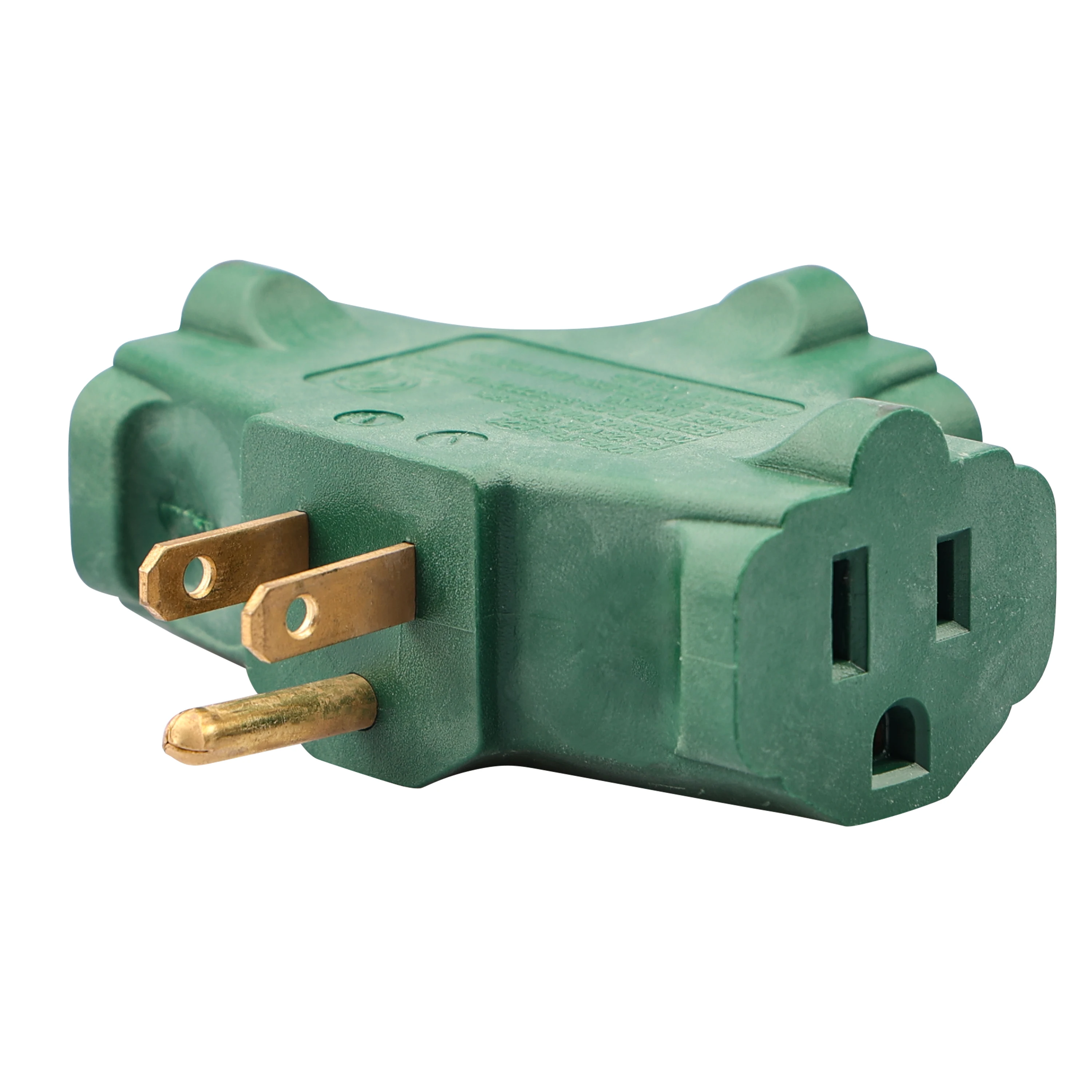 Ls9298 T-shape Heavy-duty Grounded Power Tap - Buy 3-outlet Grounding ...