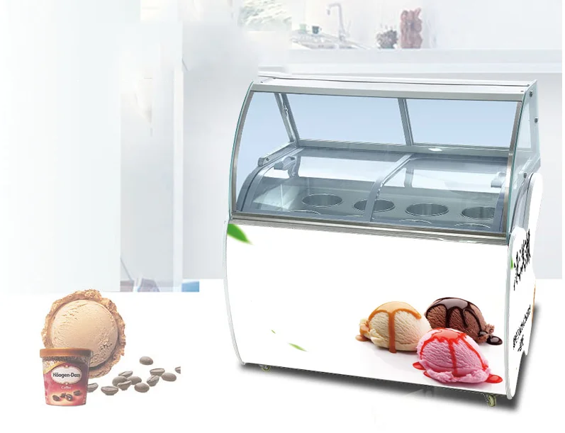 Popsicle Display Cabinet - Gelato Refrigerated Showcase