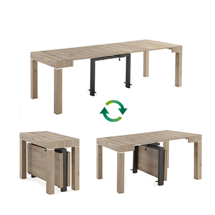 Expandable Console Dining Table - Space Saving, Modern Design for Dining Rooms and Events, OEM ...