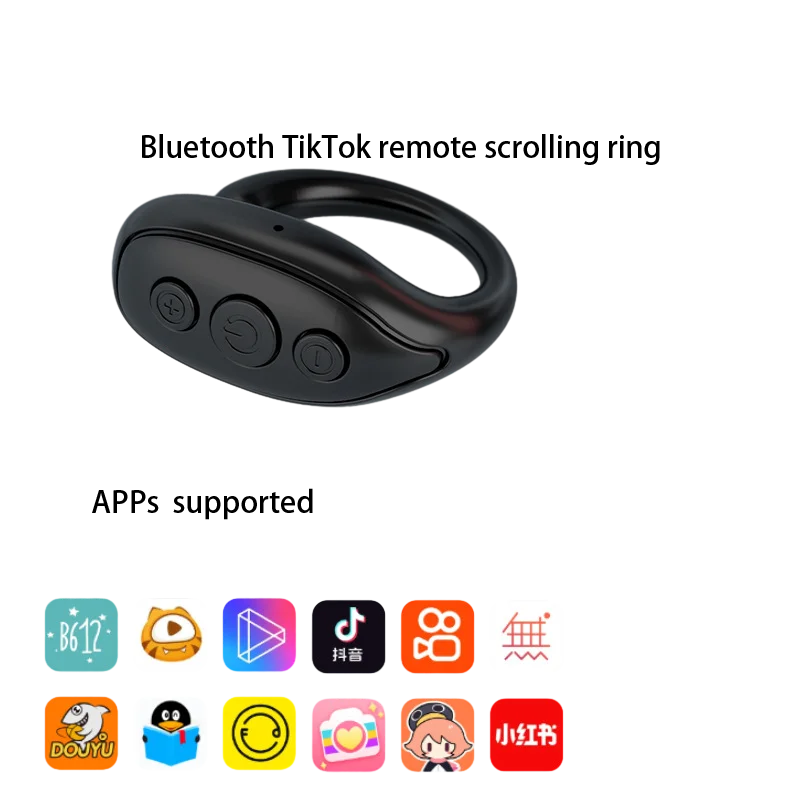 Tiktok Scrolling Ring - Bluetooth Control for Shutter Selfies