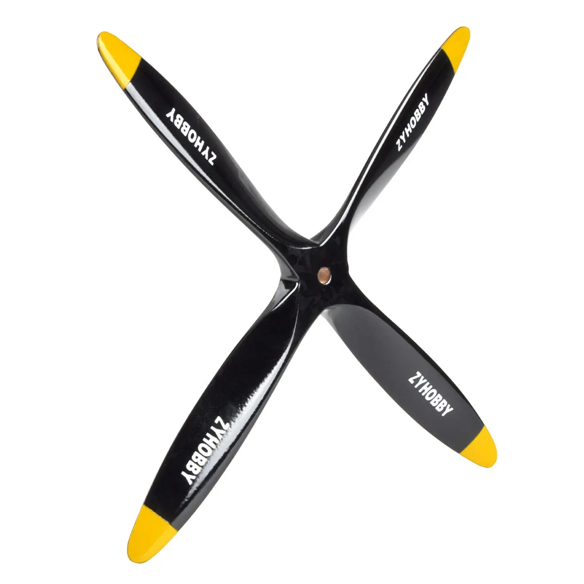 4 Blade Black +yellow Gasoline Power Beech Wooden Propeller Cw Tractor ...