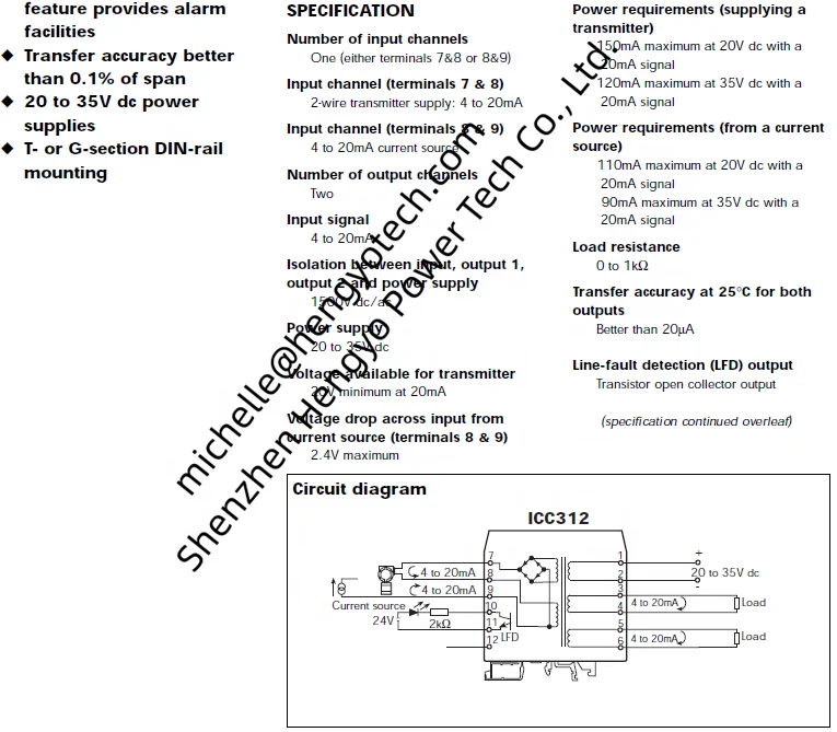 MTL Power Isolator ICC 312 - Reliable Performance & Safety
