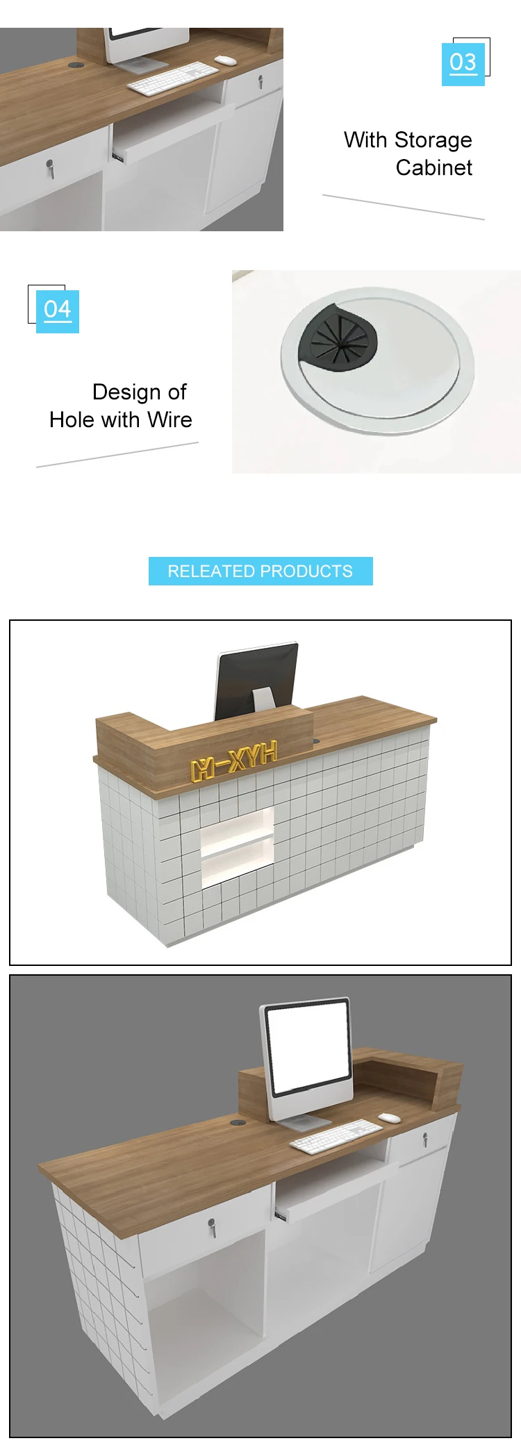 Counter Table Design/cashier Table Design/cashier Counter Design - Buy ...