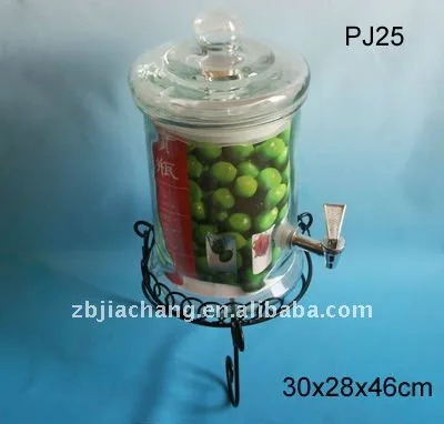 Eco-friendly Glass Beverage Container with Tap - 30L