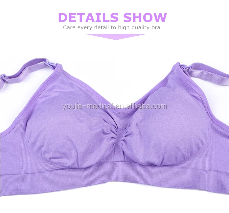 Full Figure Plus Size Front-close Seamless Padded Cotton Bralette ...