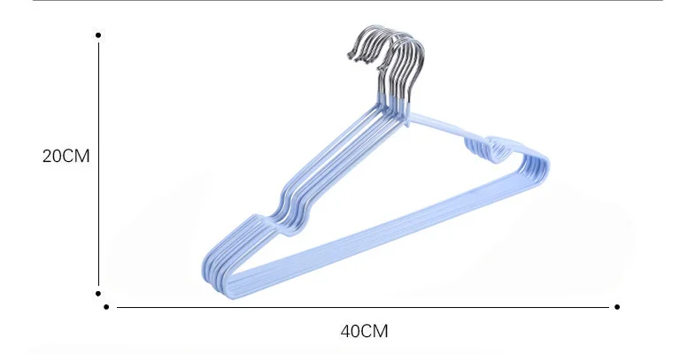 Home Seamless Simple Clothes Hanger Metal Adult 40G Non Slip Hanger ...