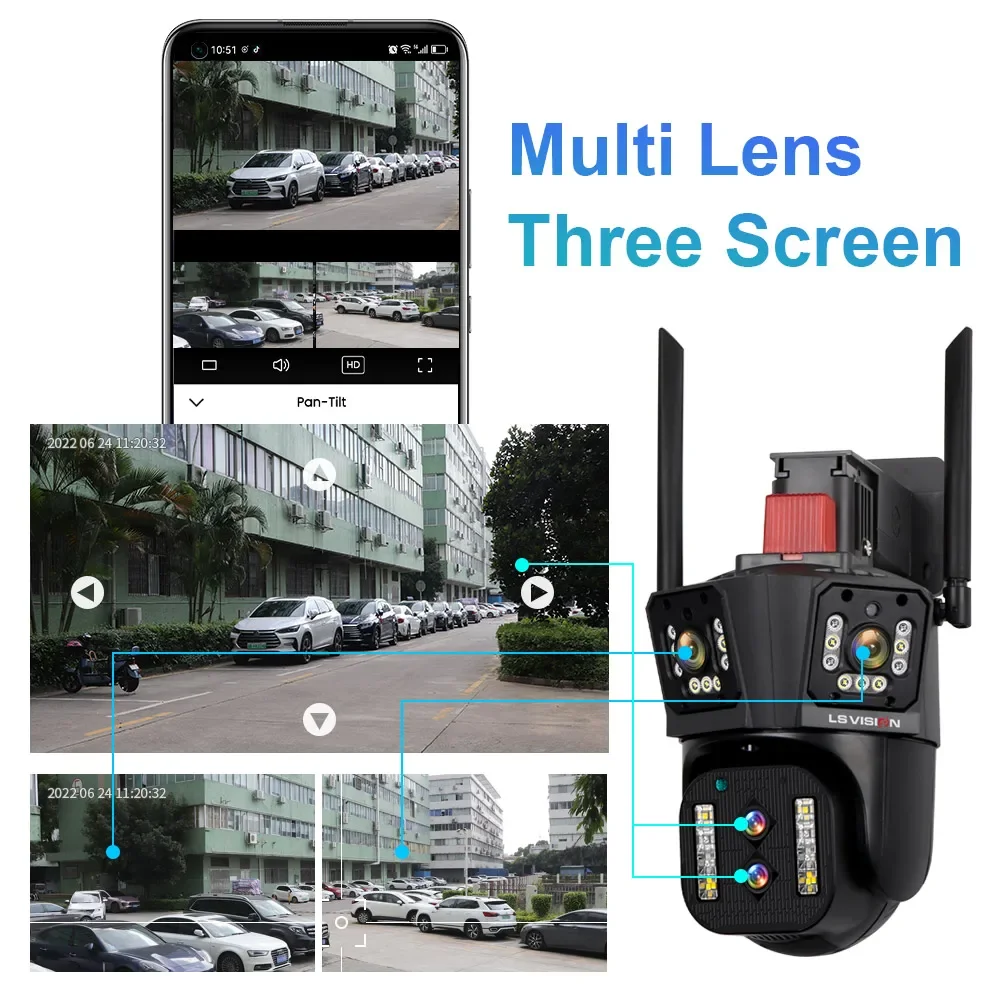 8k Outdoor 10x Optical Zoom Surveillance Cctv Wifi Security Camera ...