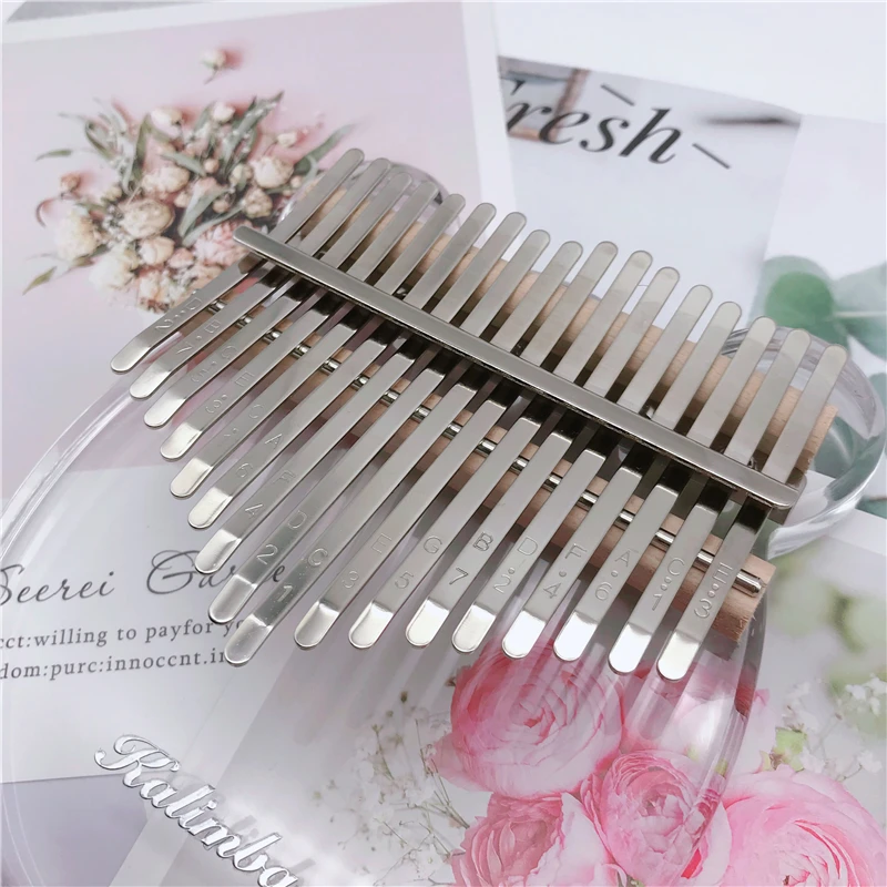 17 Keys Transparent Kalimba - Mini Music Instrument