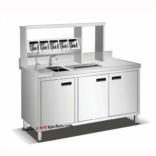 Stainless Steel Bar Counter For Milk Tea Shop And Restaurant Bar - Buy ...