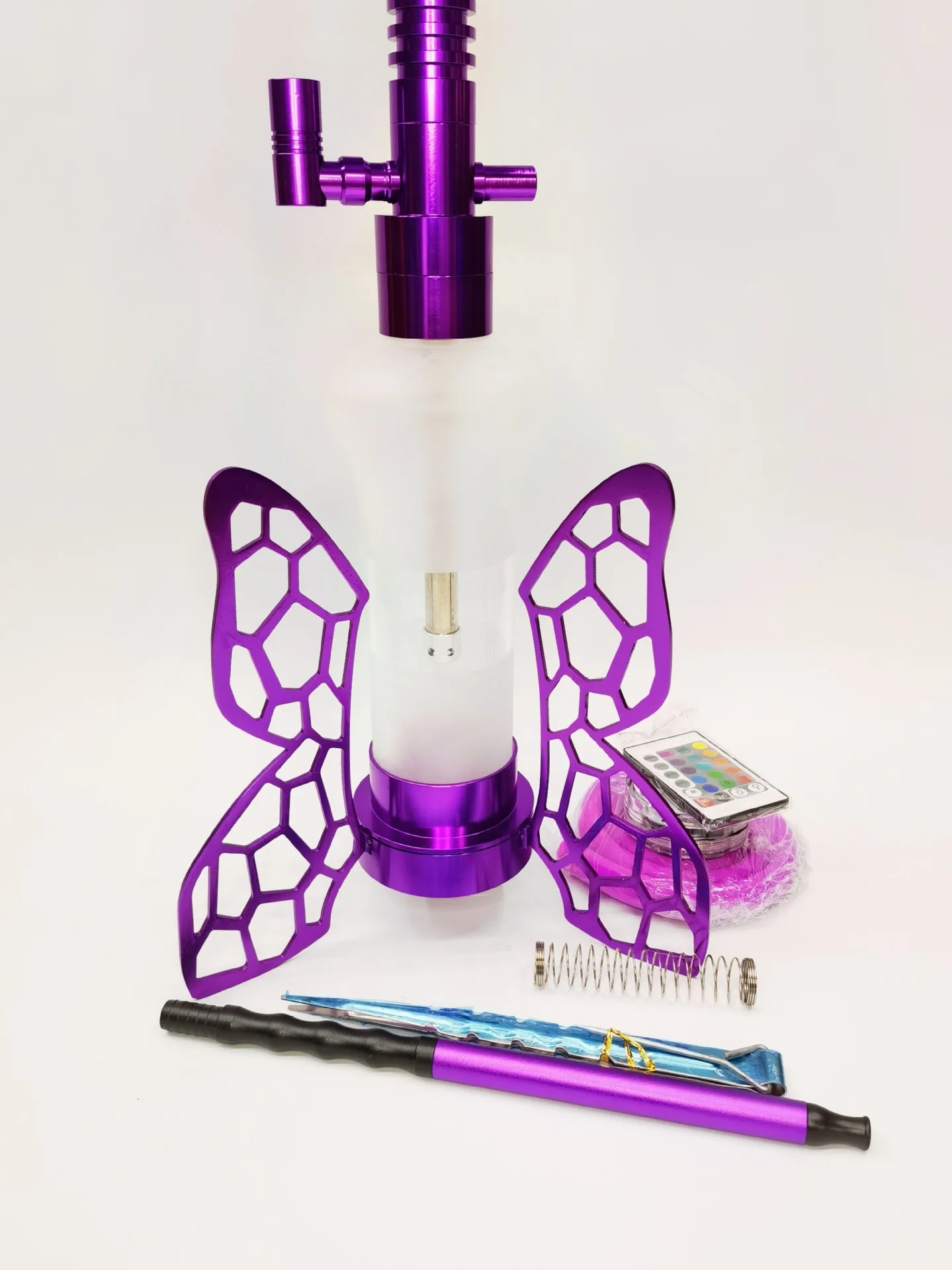 Luxury Design Hookah Aluminum Alloy Butterfly Hookah Set Sheesha Shisha ...
