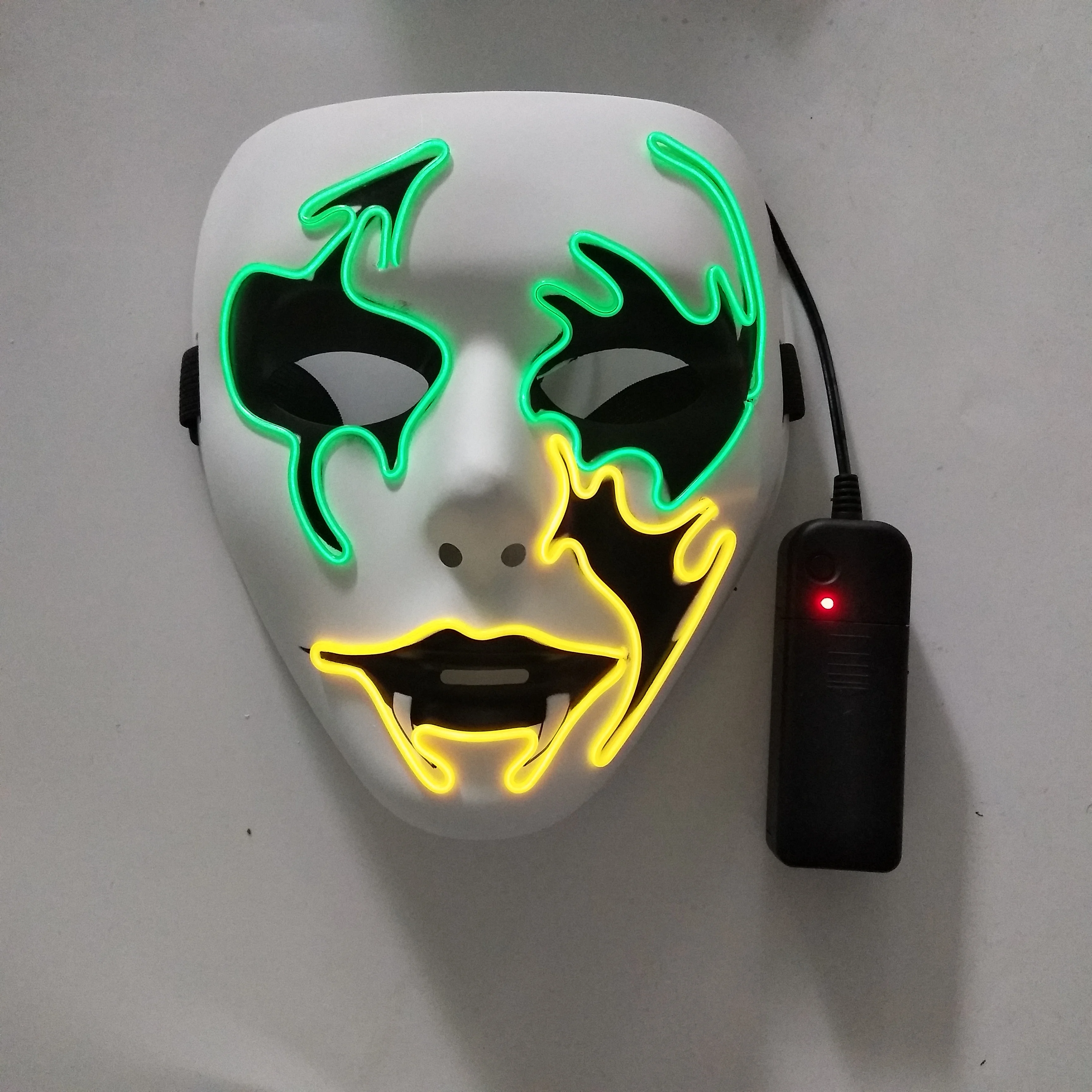 Cheap Scary Led Creepy Flashing Neon Masquerade Cosplay Light Up ...