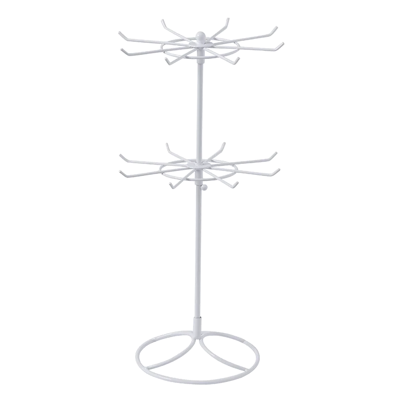Jewelry Display Showcase - 2 Tier Rotary Ornament Rack