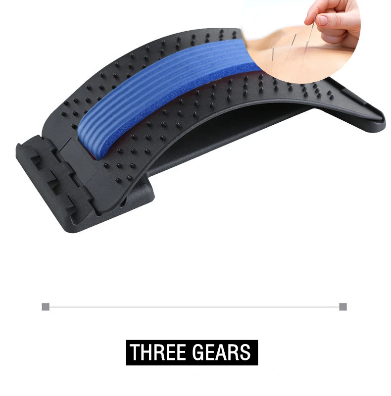 3 Gears Adjustable Lumbar Back Stretch Straightener Spinal Retractor ...