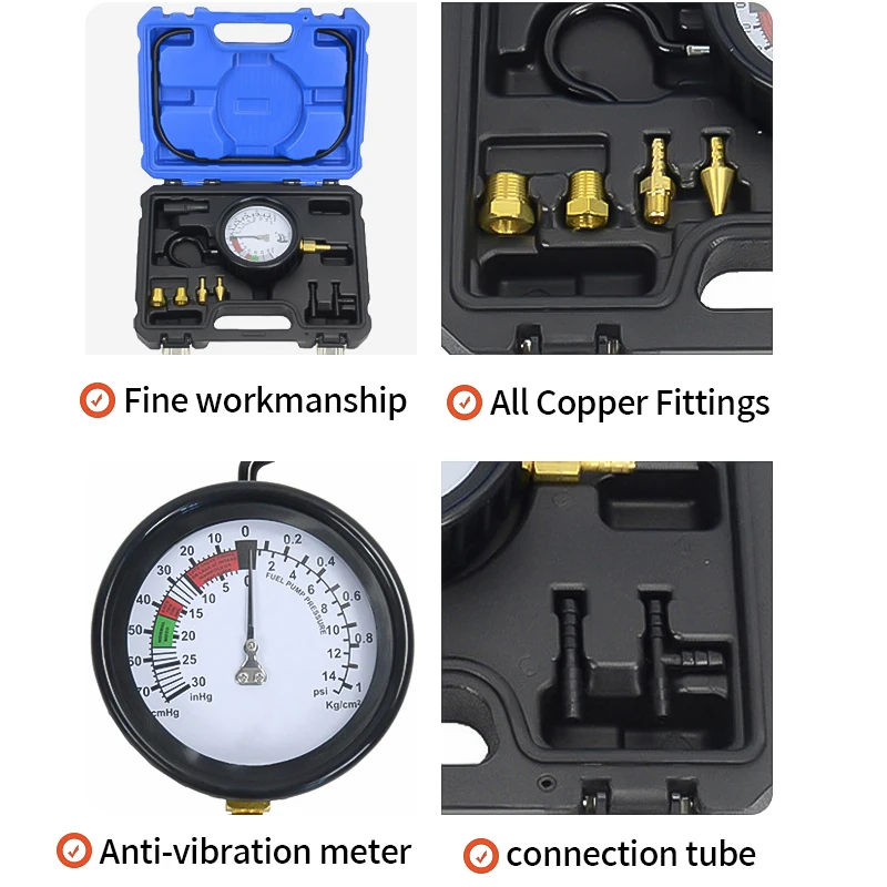 Kt-6149 Automobile Vacuum Pressure Gauge Positive And Negative Pressure ...