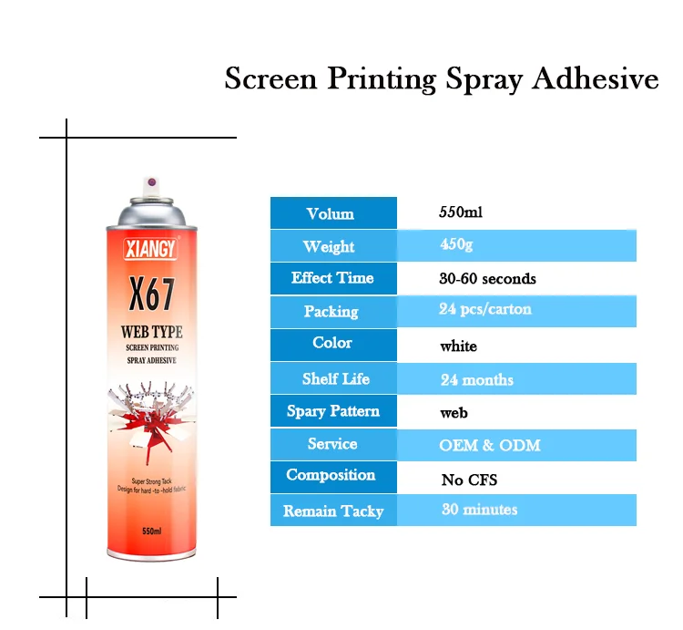 Web Type Screen Printing Adhesive Spray For Fleece And Sweatshirt - Buy ...