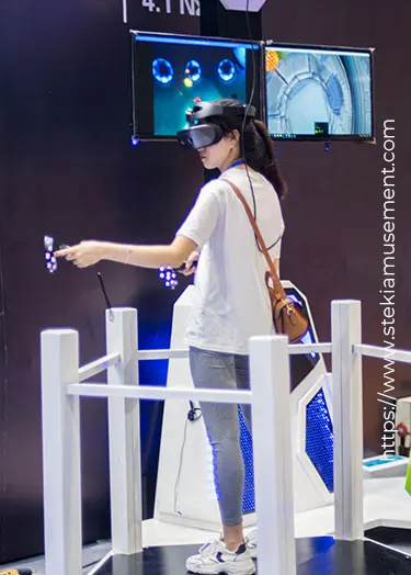 Easy To Operate Double Players Vr Space Vr Running Platform Simulator ...