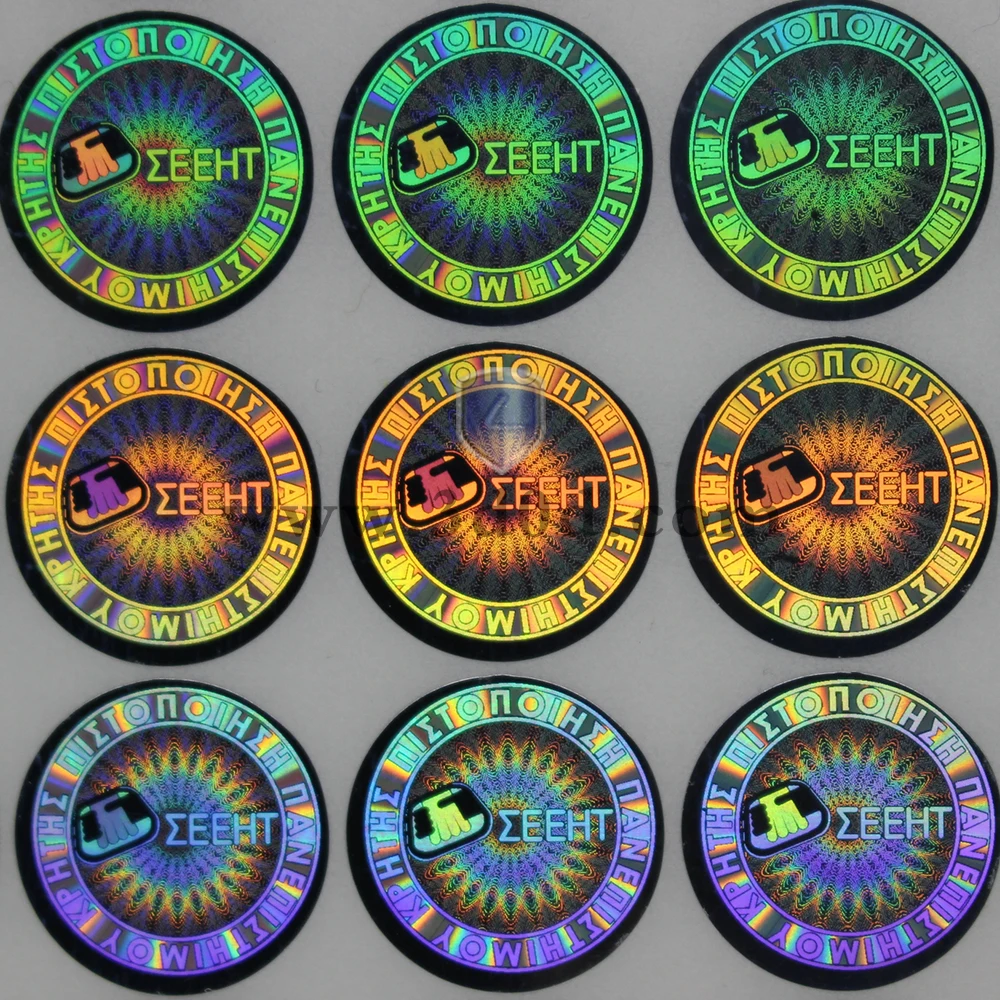 Uv Color-changing Security Holographic Sticker Hollow-carved 3d ...