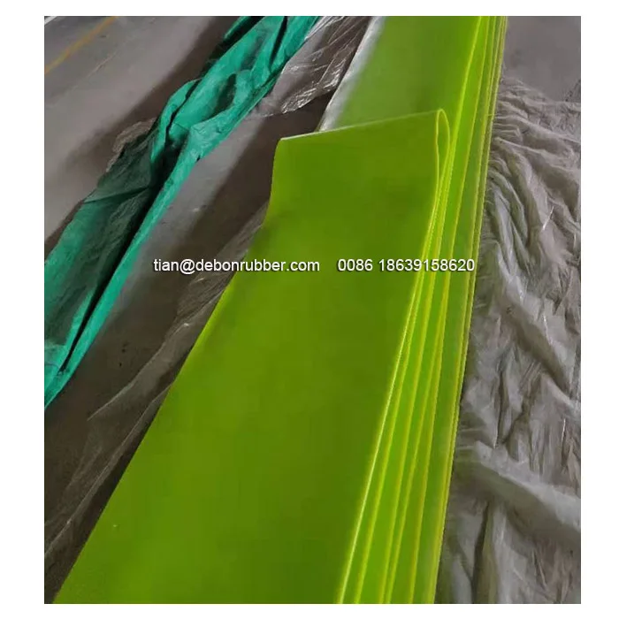 Wear Abrasion Polyurethane Rubber Sheets - Hardness 60-90 Shore A
