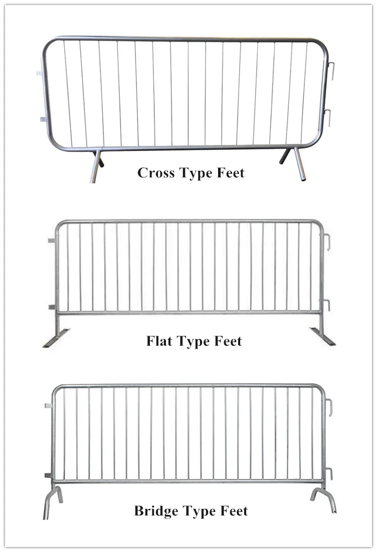 Entry Security Pedestrian Crush Barrier Panel Crossing Crowd Control ...