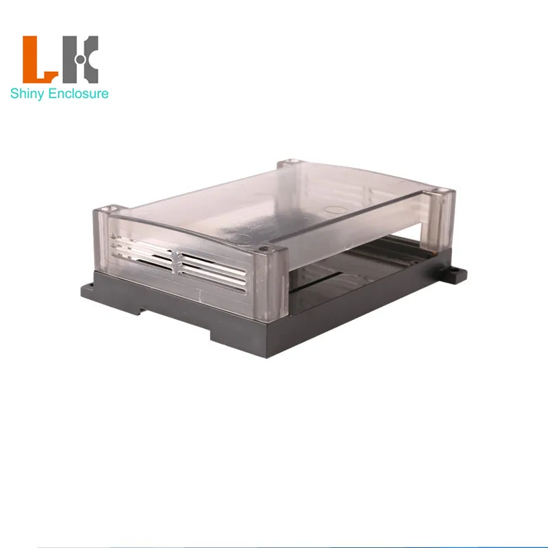 125*90*40mm Clear Cover Plastic Din Rail Plc Enclosure Equipment ...