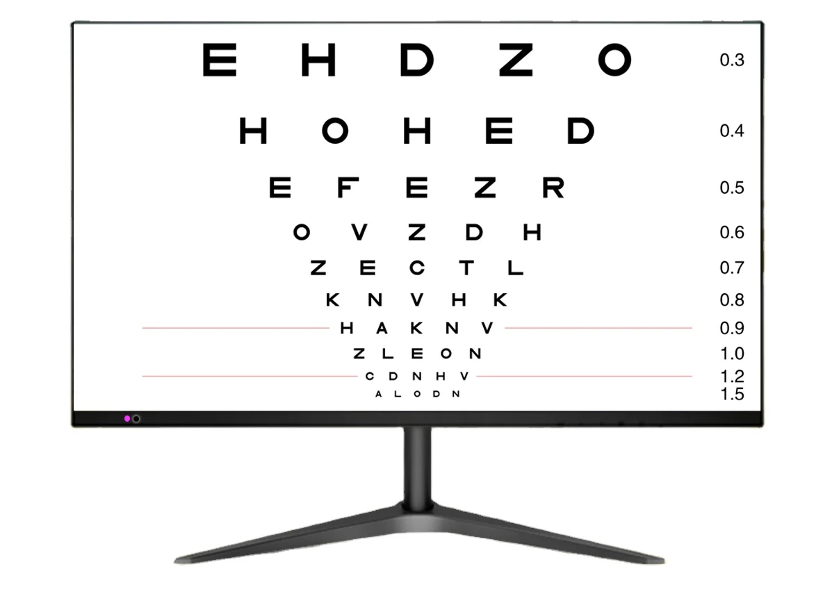 China Visual Acuity Chart Software for Ophthalmic Lcd Visual Panel ...