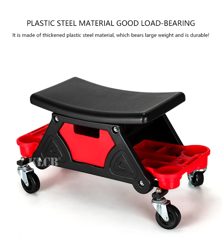 Klcb G069 Heavy Duty Car Washing Repair Sitting Stool Sliding Stool For ...