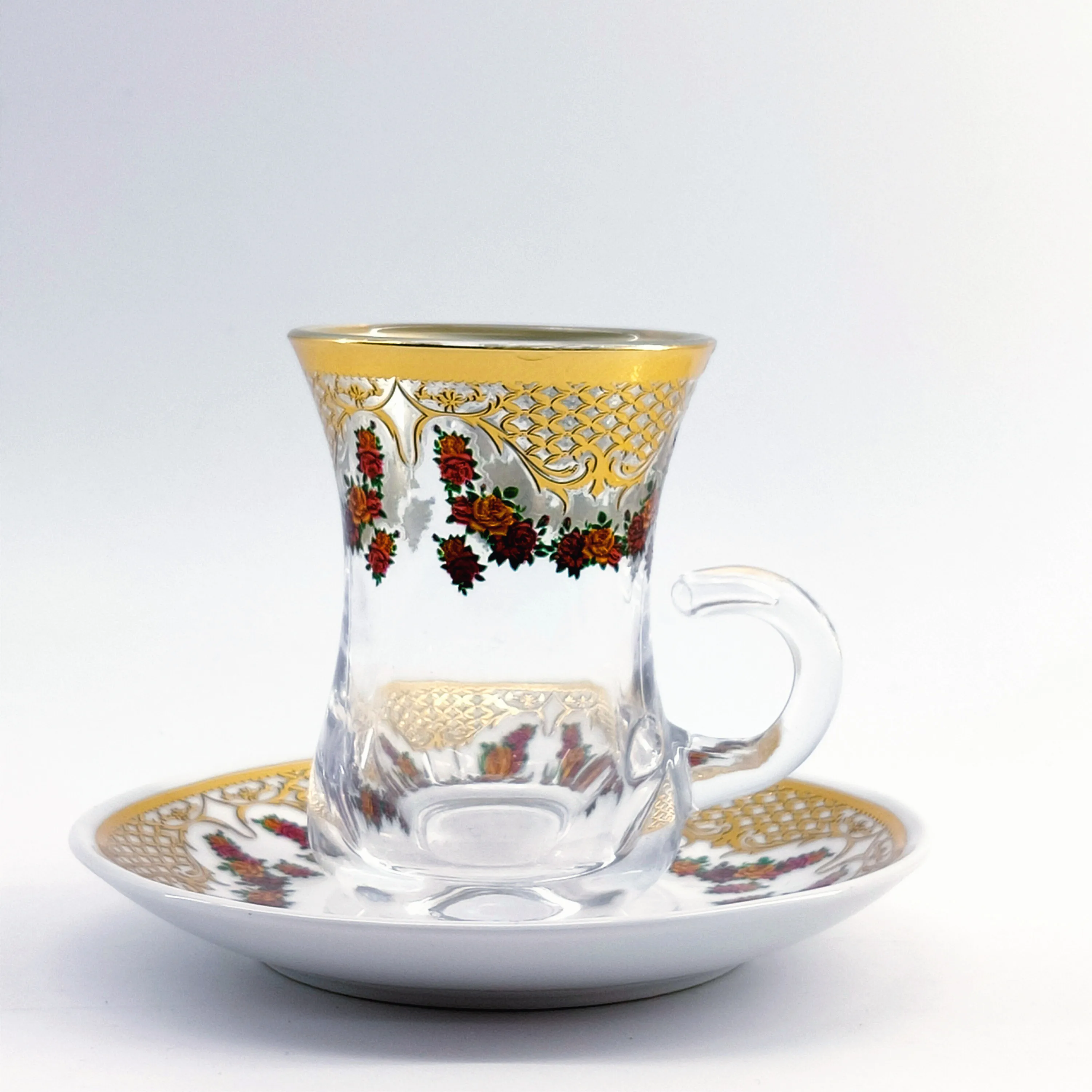 High Quality Handmade Glass Arabic Style Coffee Cup Tea Cup Sets ...