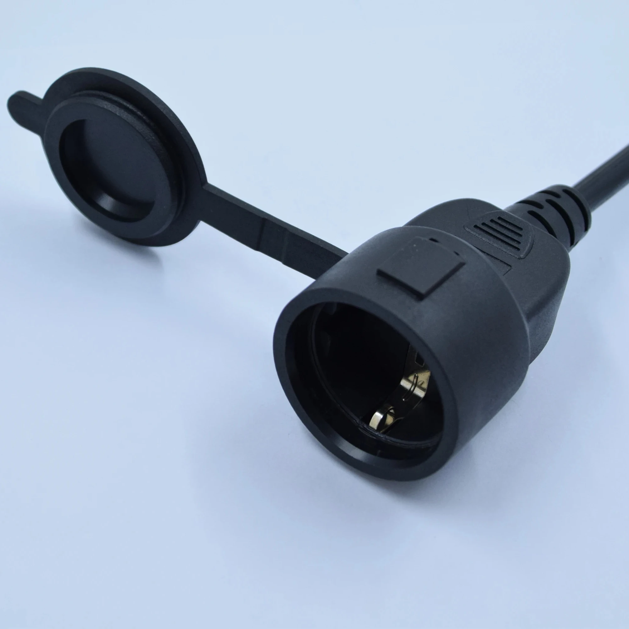 Outdoor Waterproof 20A LED Light Cable Connector Extension Power Cable ...